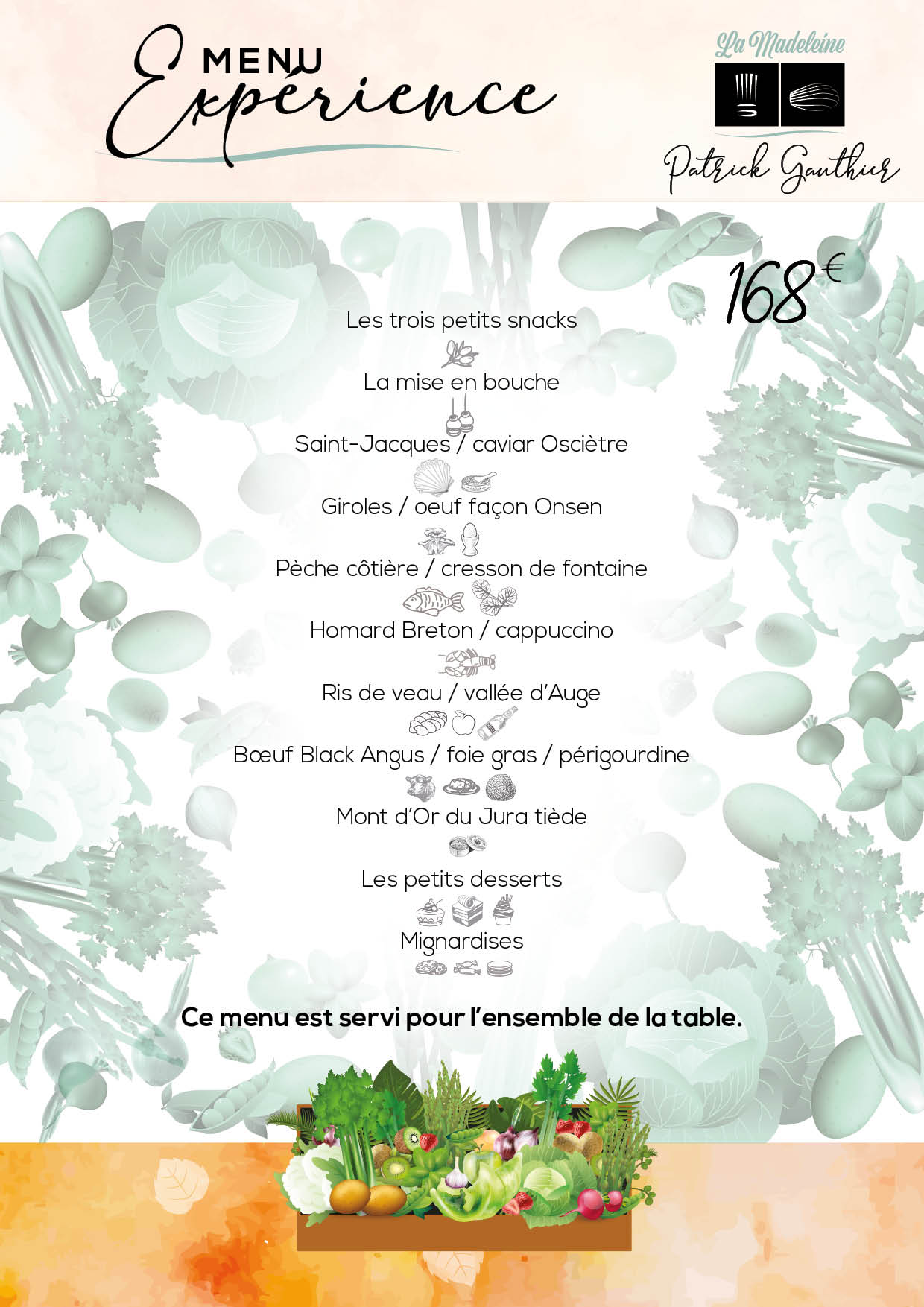 Les menus | La Madeleine